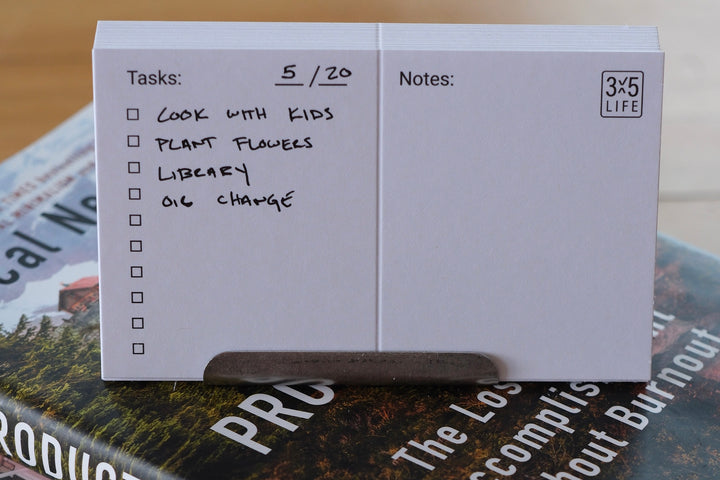 3x5 Life | Daily Productivity Cards