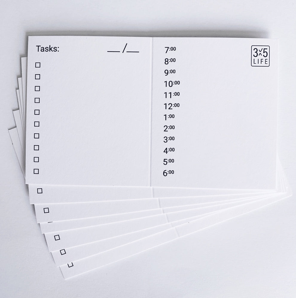 3x5 Life System & Mini Course (Schedule Card version)